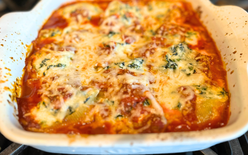 Stuffed Shells Florentine - Marie Marino